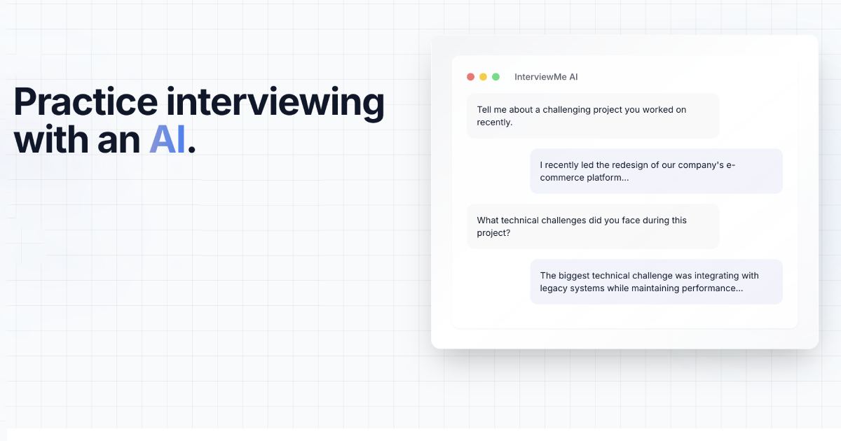 InterviewMe AI | Practice tech interviews